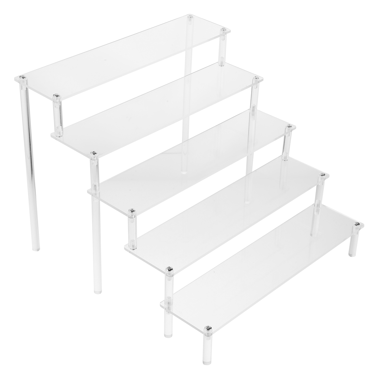 Raindrops Acrylic Ladder Shelf Figure Holder and Storage in Home 1Pcs ...