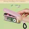 Travel Pill Case 4 Grid Design Strong Sealing Moisture Resistant Daily ...
