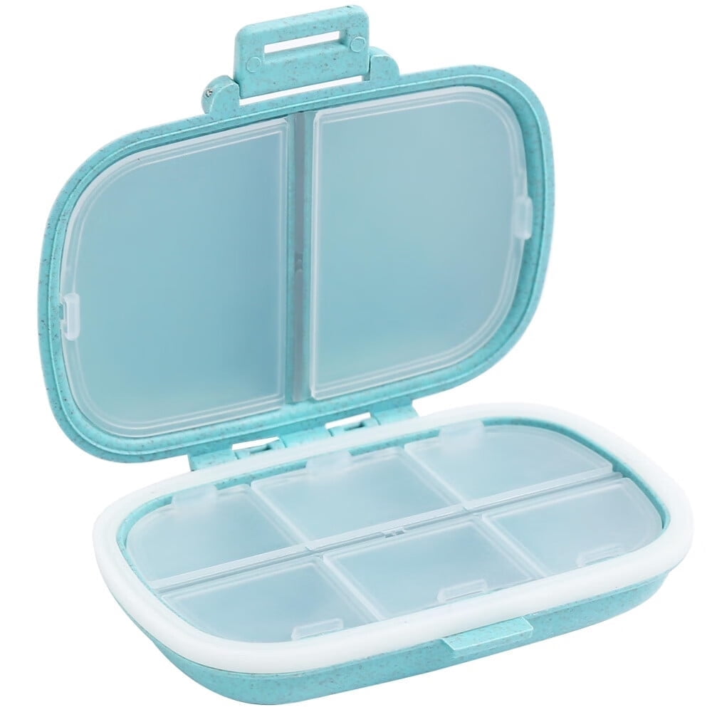 Travel Pill Organizer,8 Compartments Portable Pill Case,Daily Pill Box ...