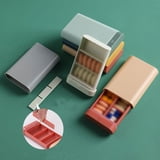 Travel Pill Organizer Box | Portable Mini 6-Slot Medicine Case ...