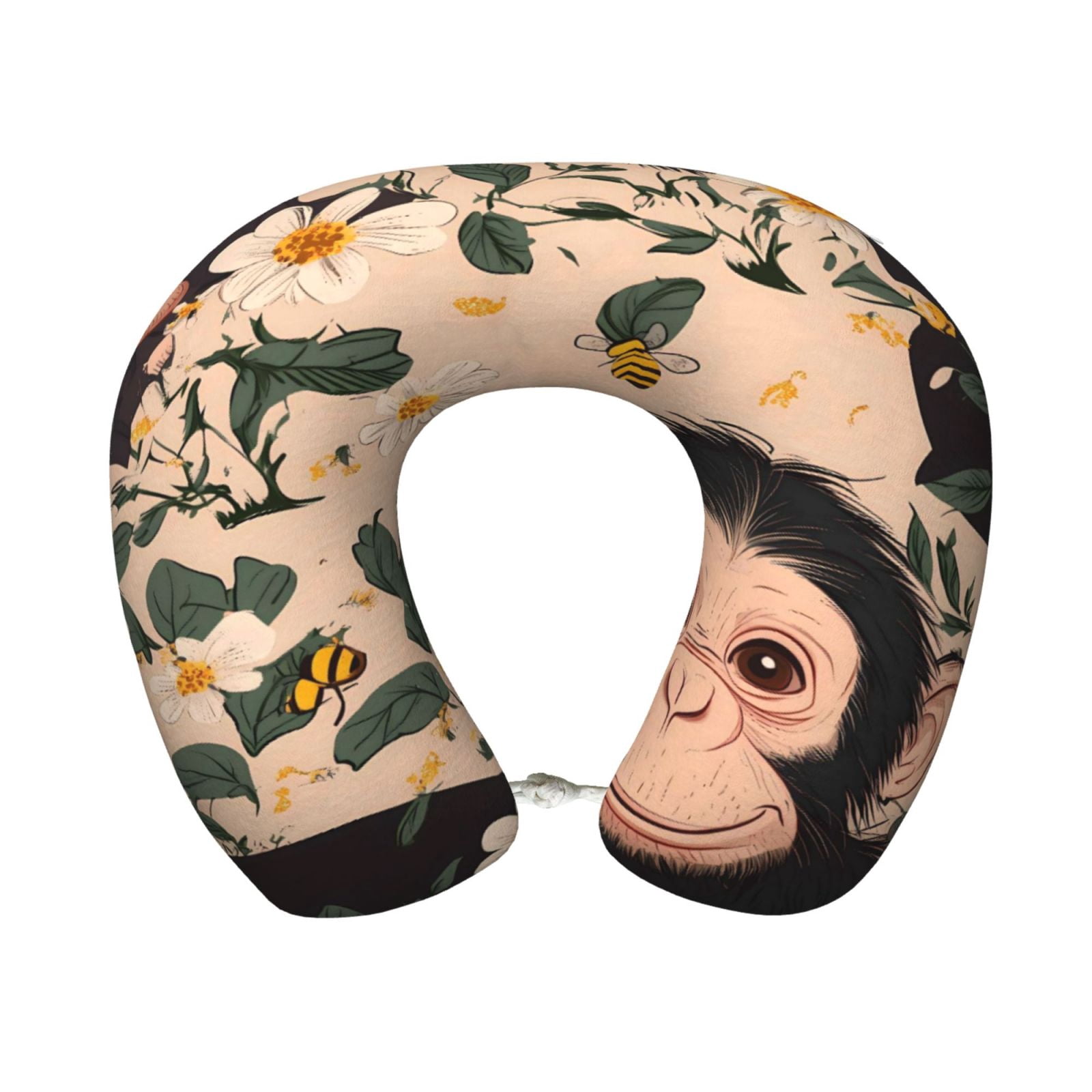 Travel Pillow Memory Foam, Head Neck Support Airplane Pillow For ...