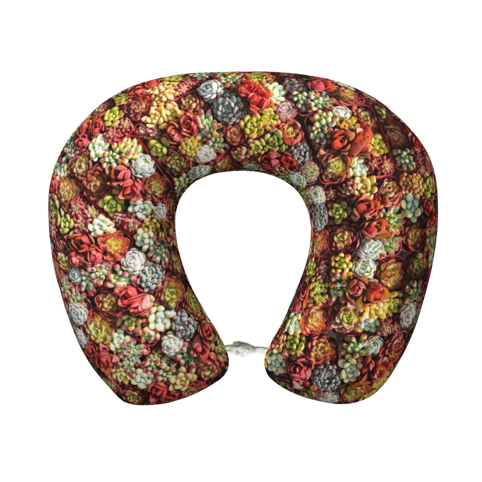 Travel Pillow Memory Foam, Head Neck Support Airplane Pillow For ...