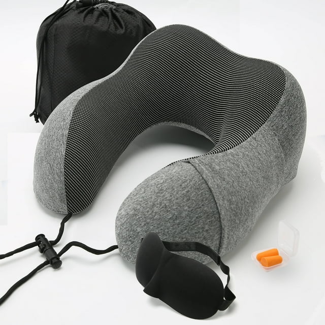 "Walmart Travel Pillow, Adult Traveling Neck Pillow with Cover ...