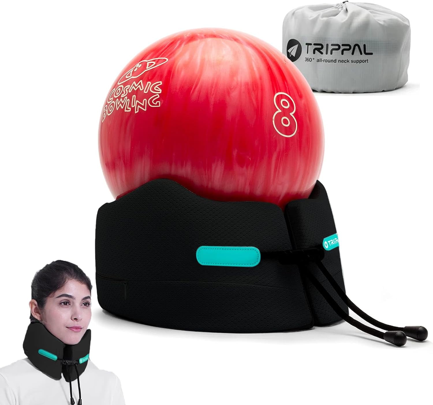 Travel Pillow, Super Neck Chin Head Support, Memory Foam, Neck Pillows ...