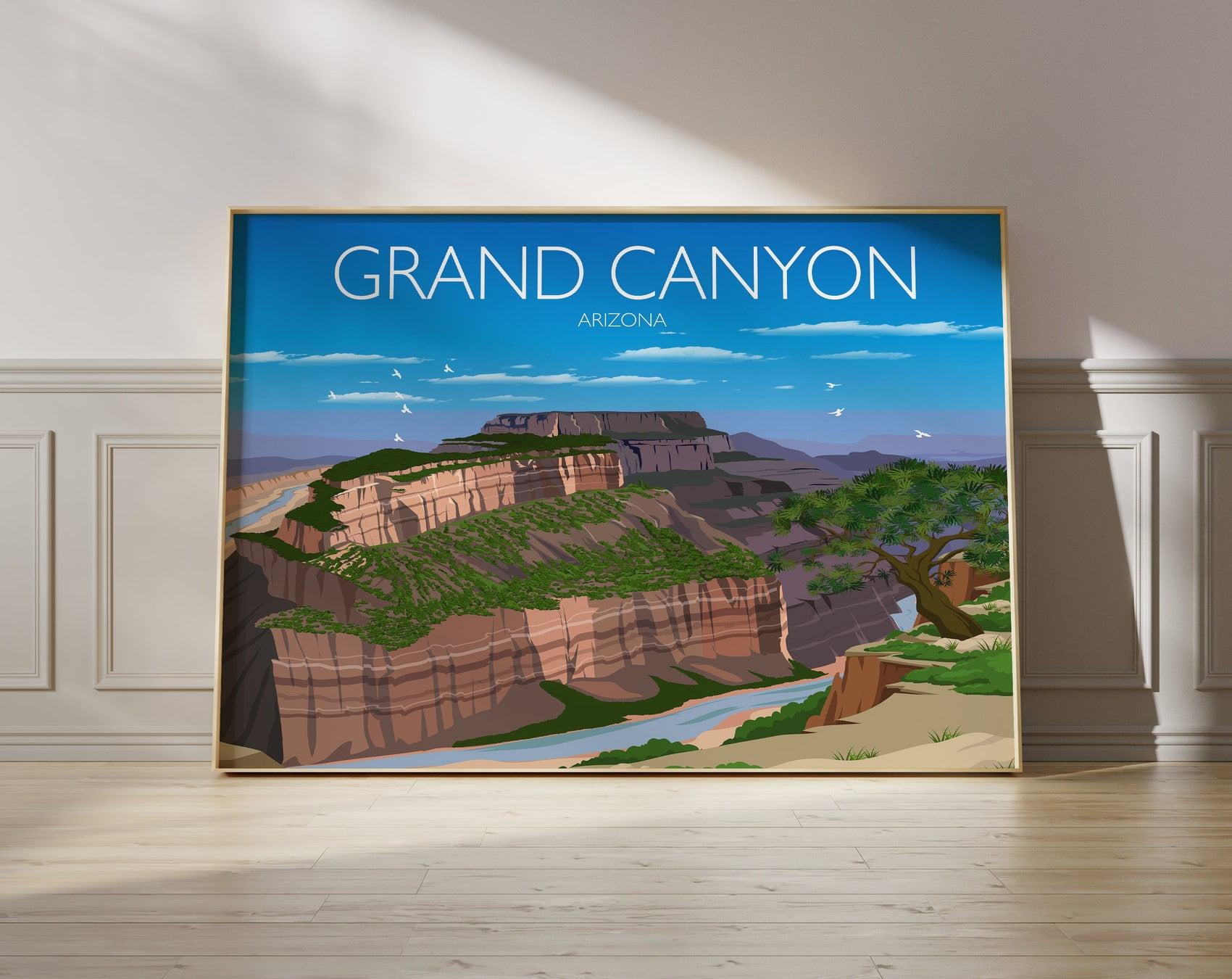 Travel Poster of Grand Canyon, Travel Print of Grand Canyon, Arizona ...