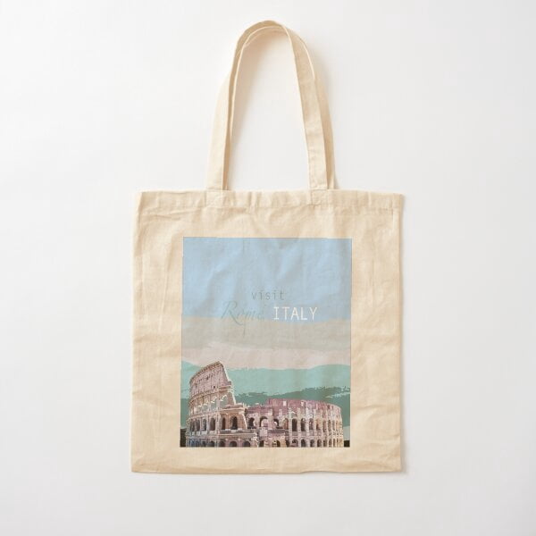 Travel Posters_Visit Rome_Italy. Cotton Tote Bag Canvas Tote Bag ...