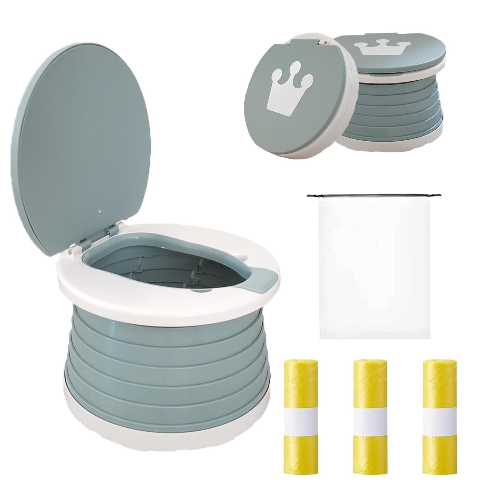 Travel Potty for Toddler, Portable and Foldable Toilet, Apply to Seat ...