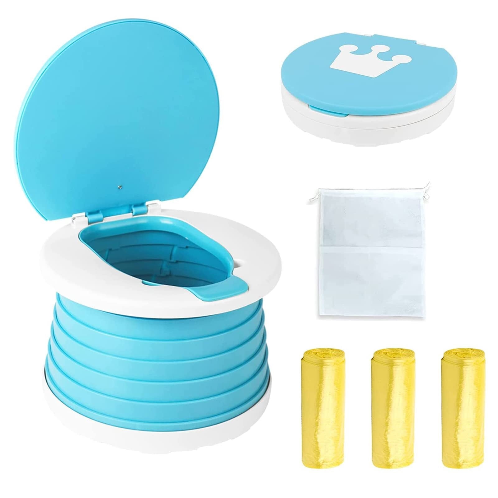 Travel Potty for Toddler, Portable and Foldable Toilet, Apply to Seat ...
