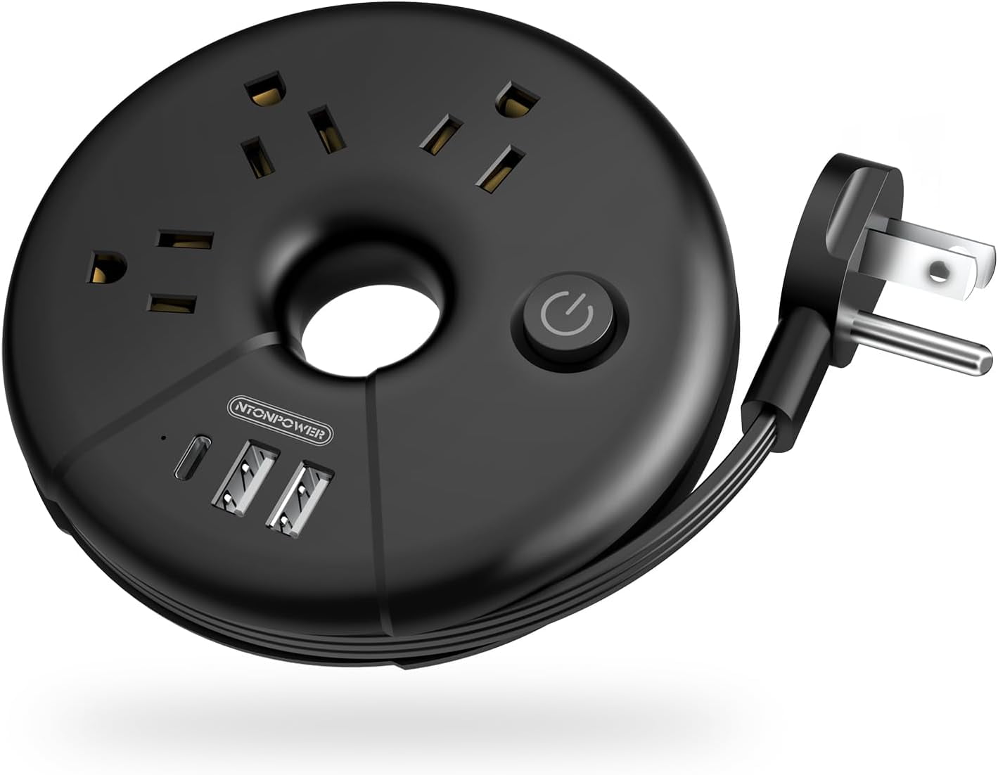 Travel Power Strip, 3 Outlets 3 USB(1 USB C) Cruise Approved Power ...