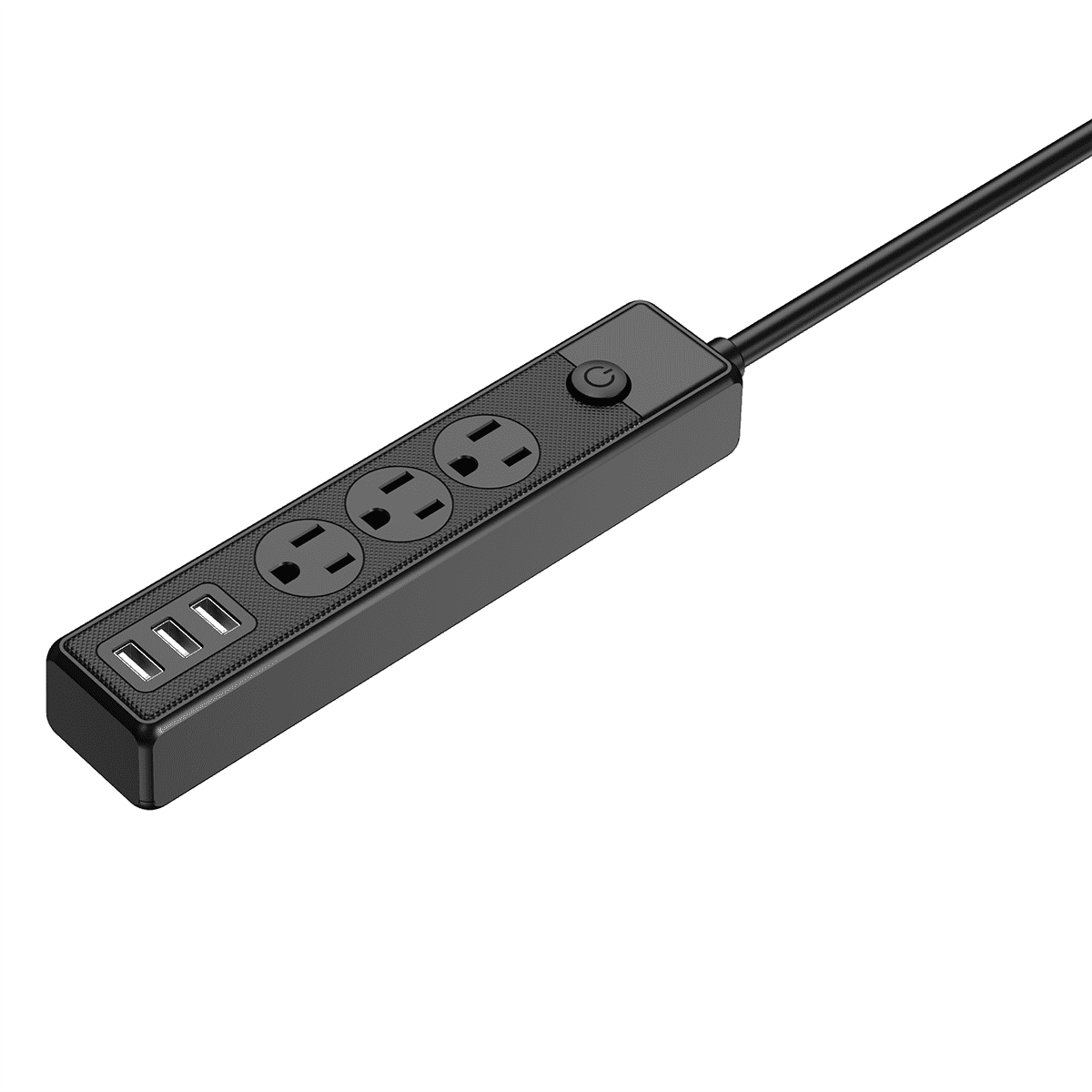 Travel Power Strip,3 Outlets with 3 USB Ports,1.7 Ft Extension Cord ...