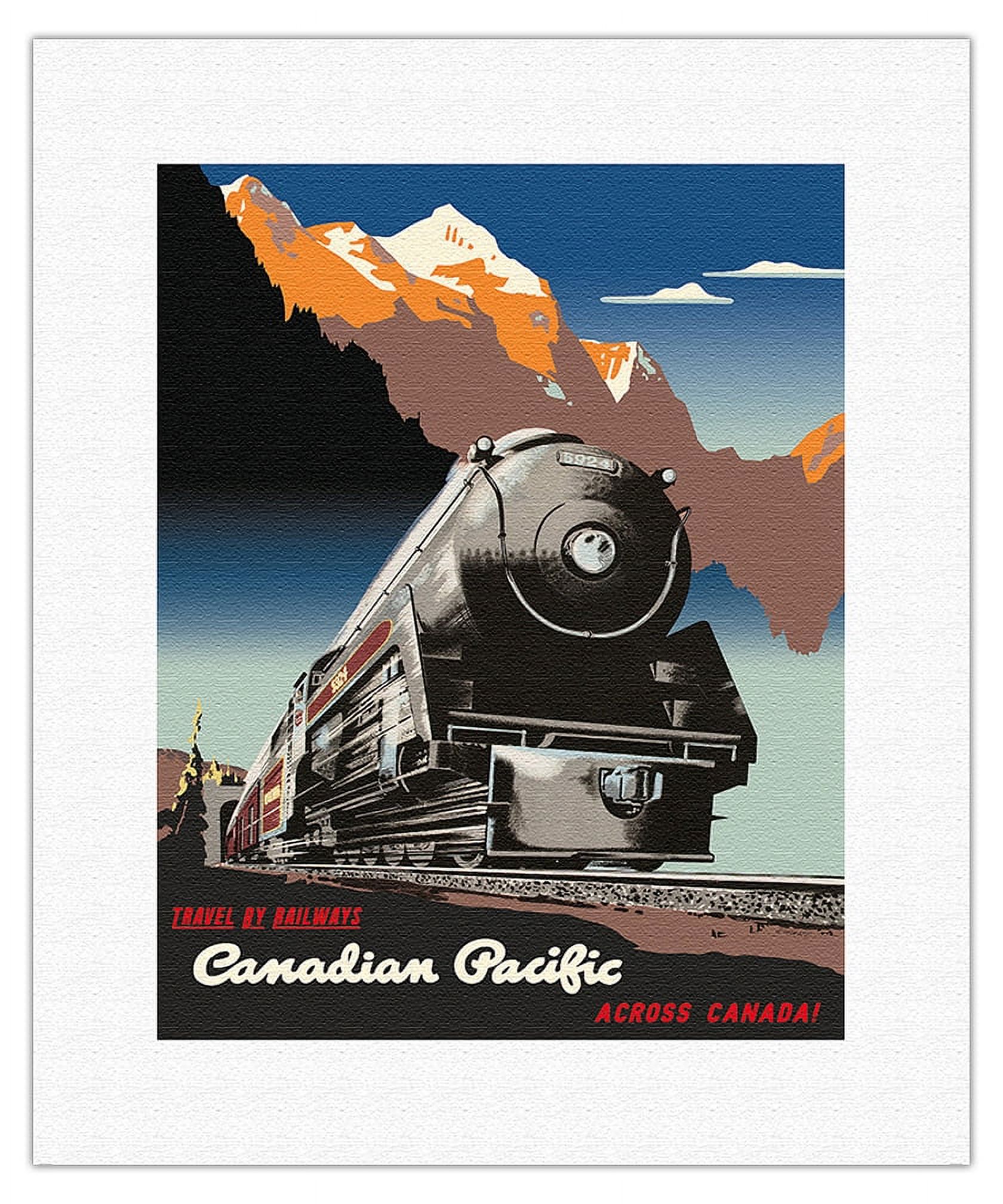 Travel by Railways Across Canada - Canadian Pacific Railway - Vintage ...