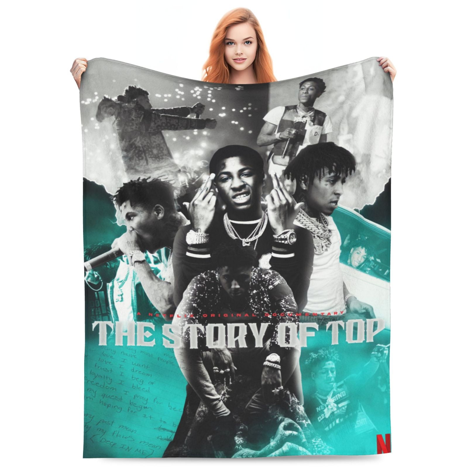 Travel Rapper Youngboy Never Broke Again Throw Blanket, Plush Fuzzy ...