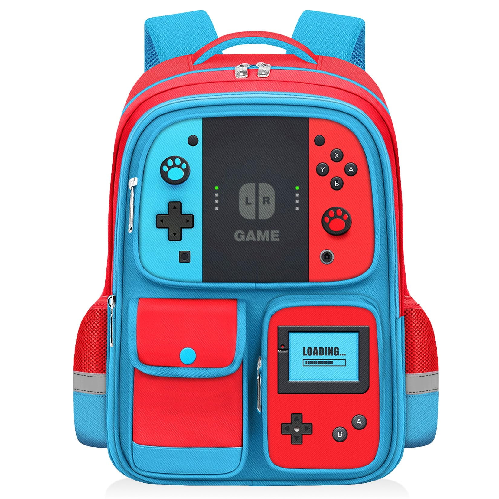 Travel Ready Lightweight Gamer Backpack with Double Shoulder Straps and ...
