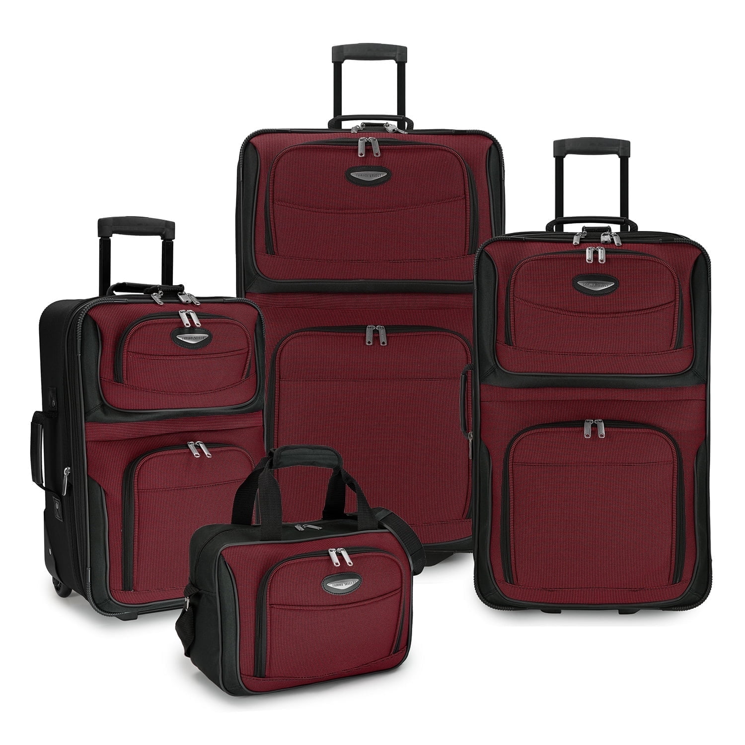 Travel Select Amsterdam Expandable Rolling Upright Luggage, Burgundy, 4 ...