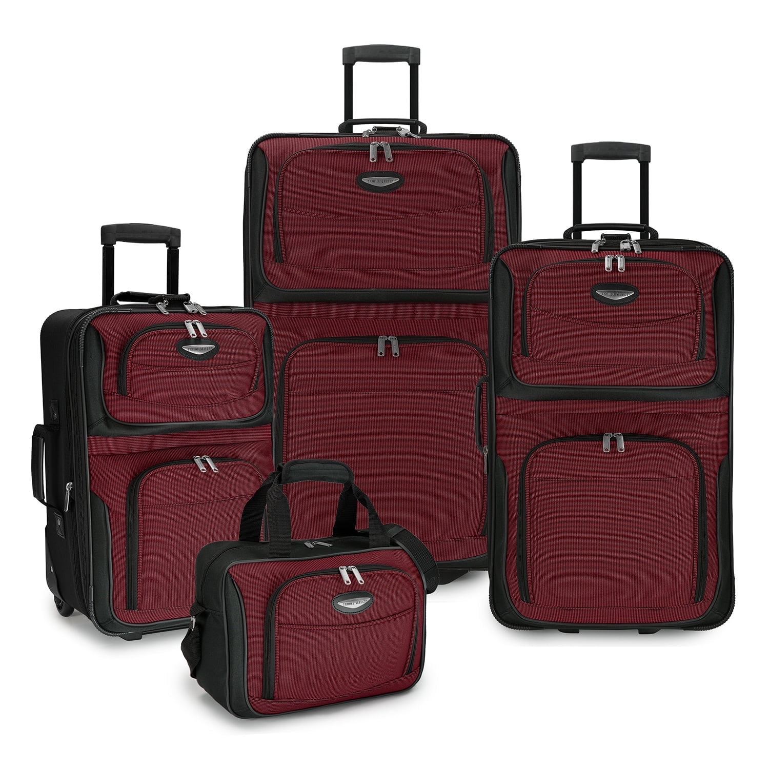 Travel Select Amsterdam Expandable Rolling Upright Luggage, Burgundy, 4 ...