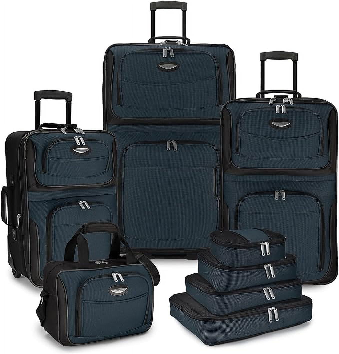 Travel Select Amsterdam 8-Piece Expandable Soft Suitcase Set with ...
