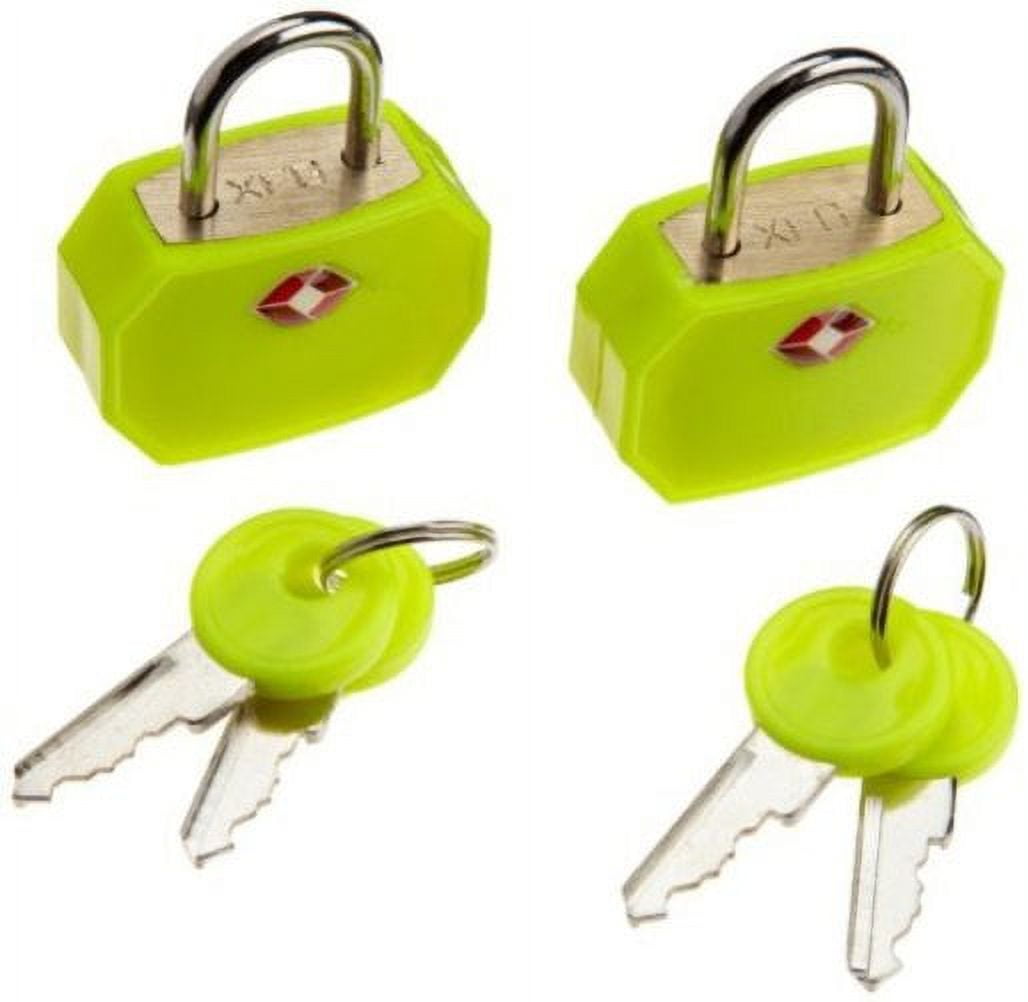 Travel Sentry Mini Padlock, 2-Pack, Neon Yellow - Walmart.com