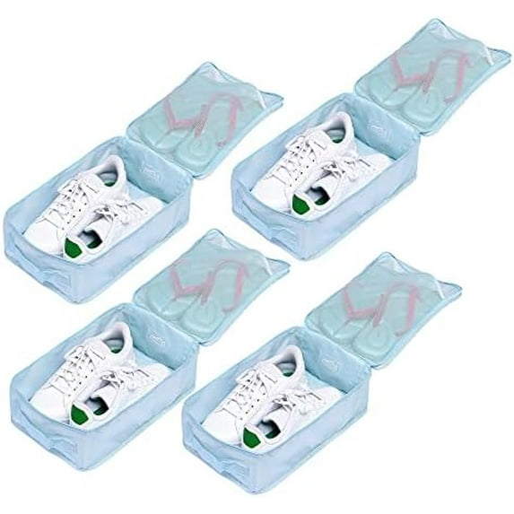 Travel Shoe Bags, Foldable Waterproof Shoe Pouches Organizer-Double ...