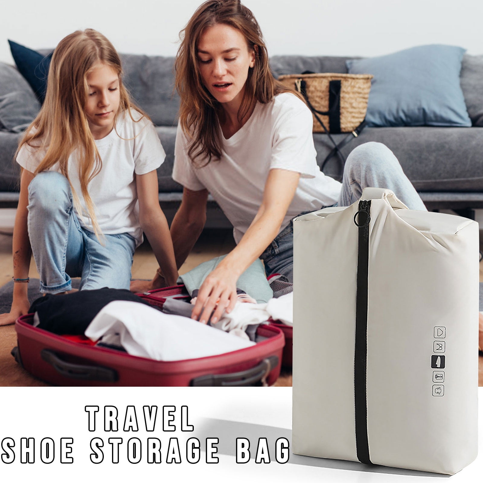 Travel Shoe Storage Bag Large Capacity Organizer | Portable Lightweight ...