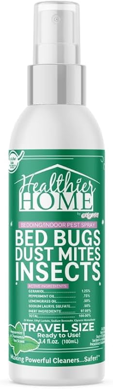 Travel Size Bed Bug & Insect Repellent, Natural, TSA Approved Indoor ...