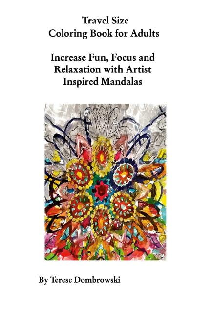 Travel Size Coloring Book for Adults: Increase Fun, Focus and ...