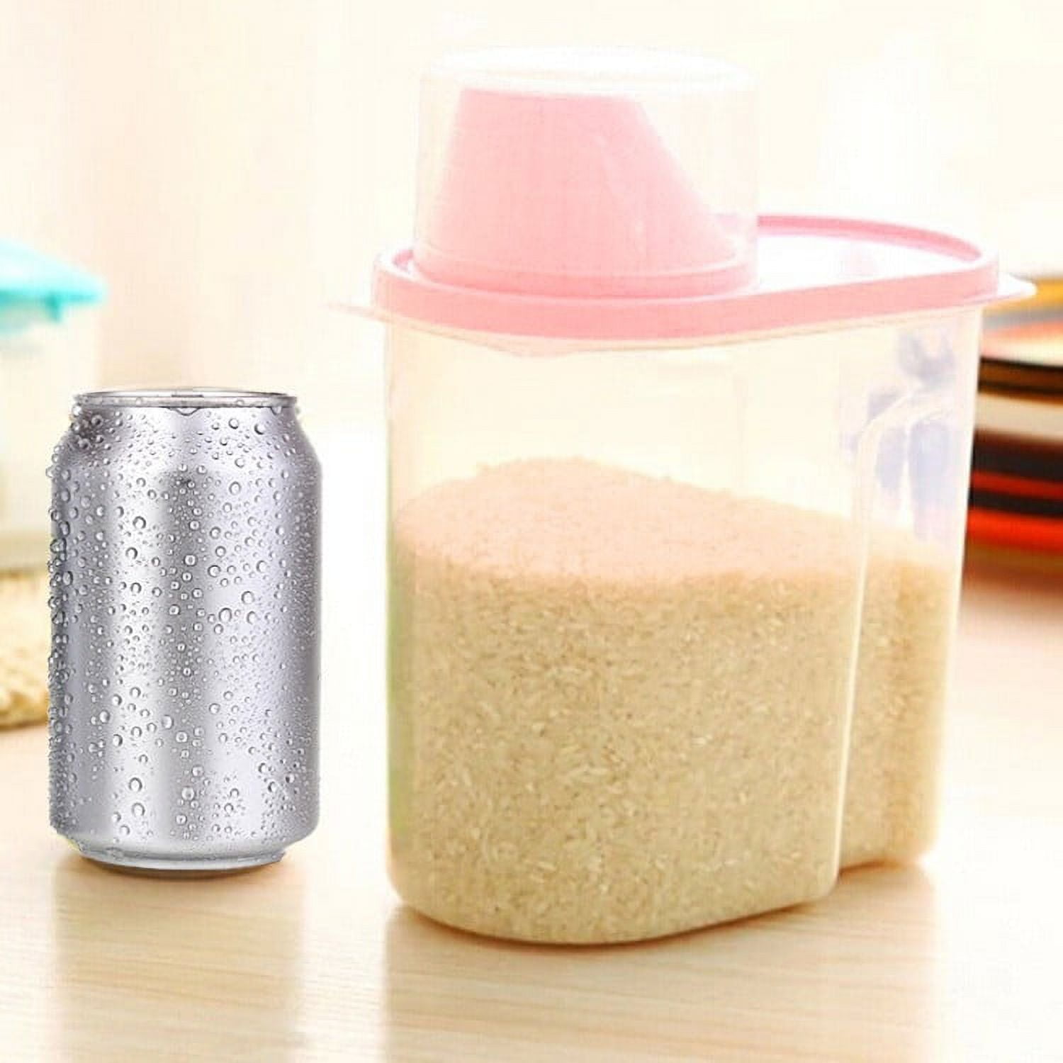 Travel Size Condiments Dry Food Flour Cereal Storage Dispenser Pasta ...