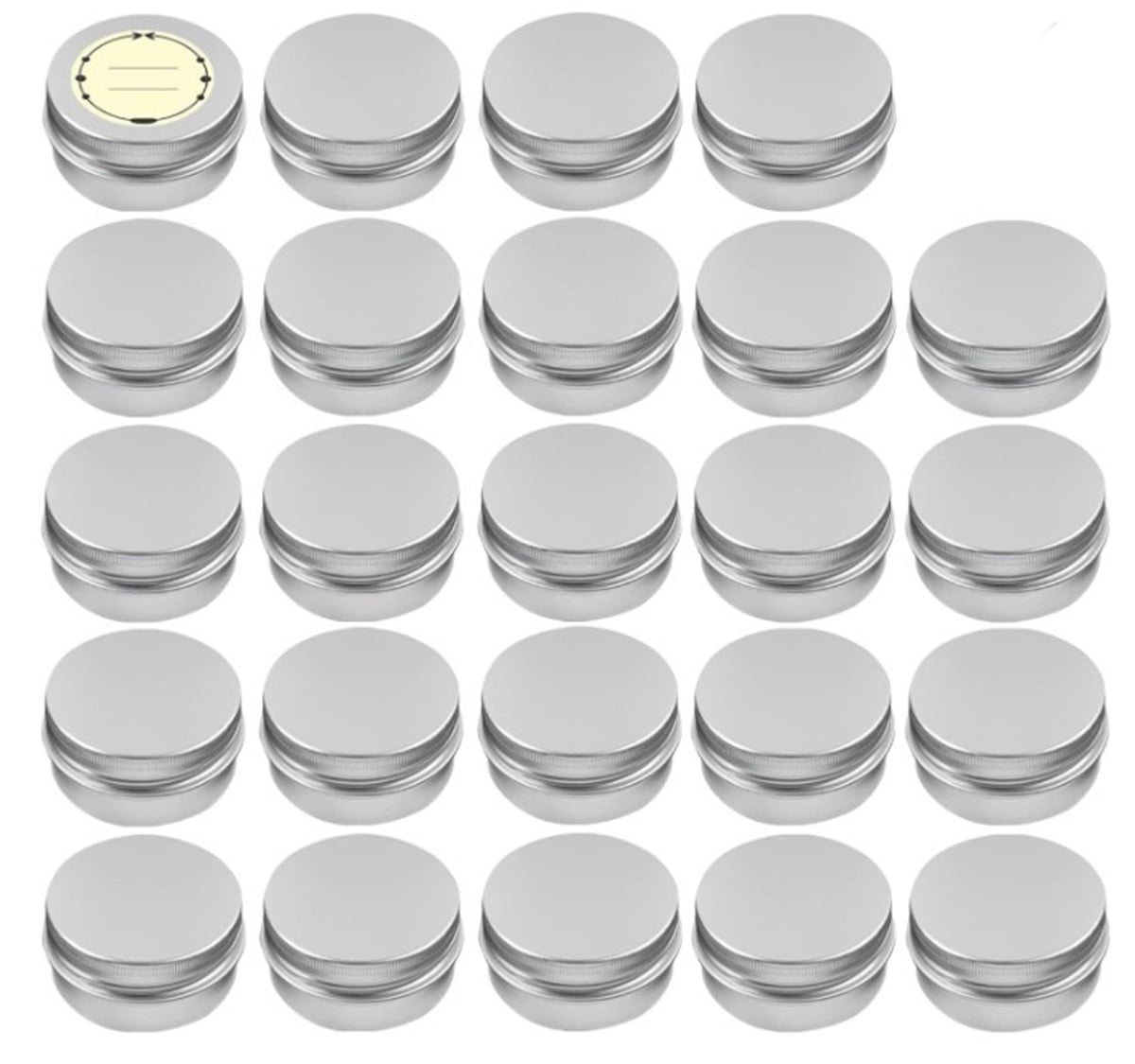 Travel Sized Aluminum Cans,24 Pack Cosmetic Containers Small Tins ...