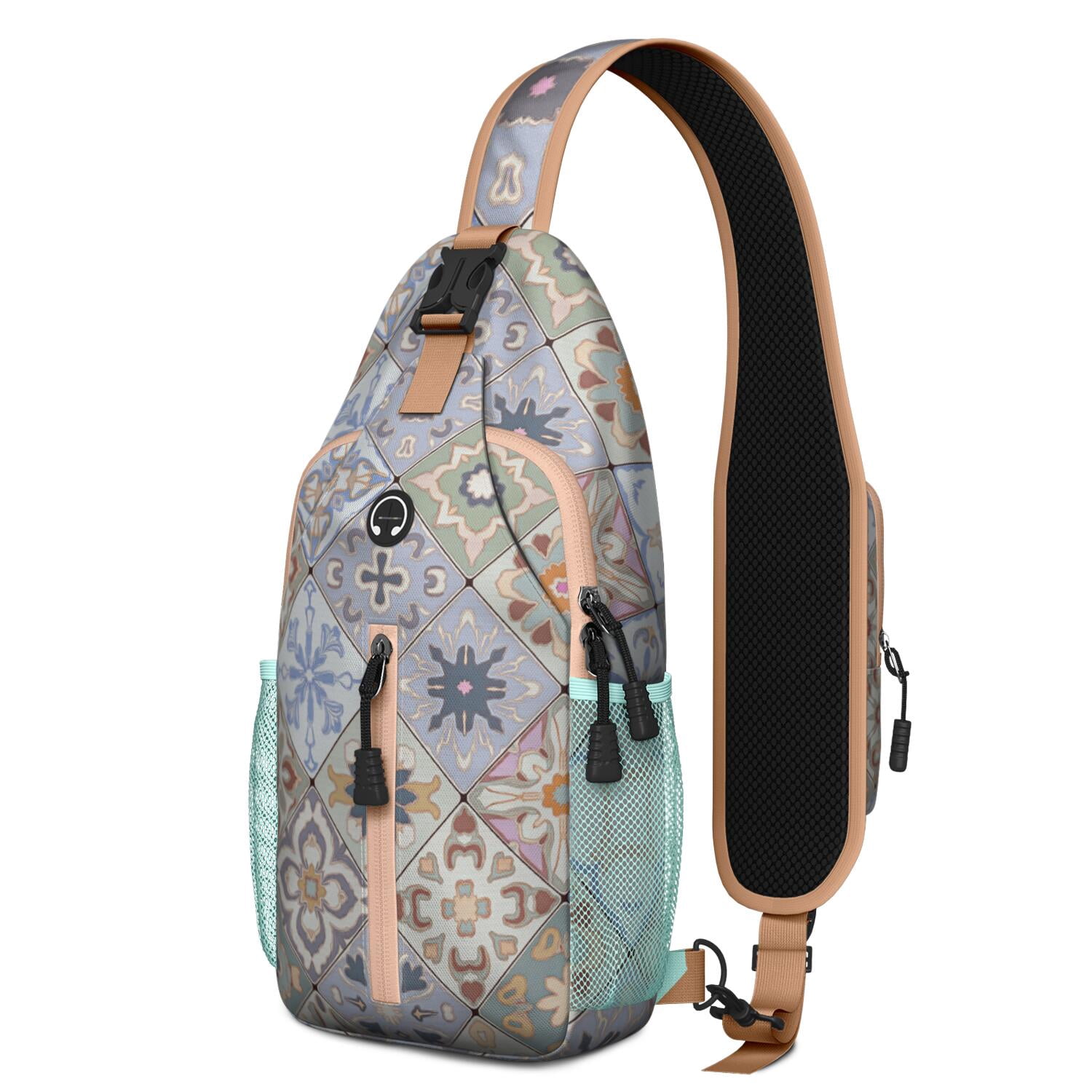 Travel Sling Bag Bohemian Tribal Hiking Sling Backpack Travel Bag ...