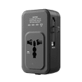 Travel Smart All in One Worldwide Travel Adapter with Cables & USB-A ...