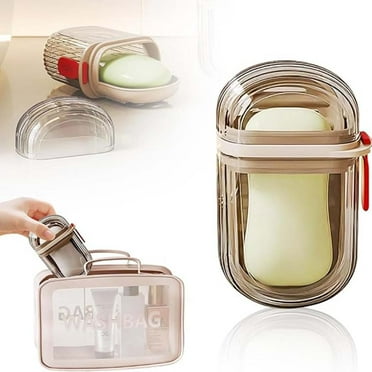 DODAMOUR 2 Pack Travel Soap Container Small, Portable Bar Soap Holder ...