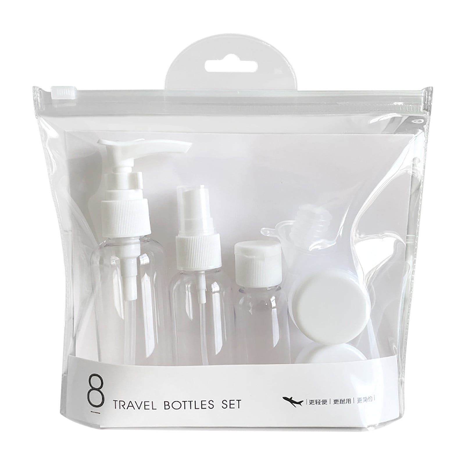 Travel Split Bottle Set | Transparent Cosmetic Plastic Bottles ...