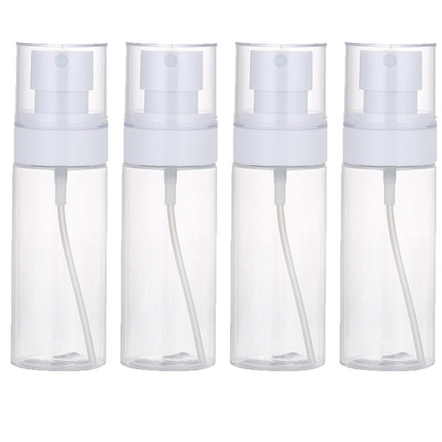 Travel Spray Bottles 4PCS Refillable Empty Clear Plastic Spray Bottles ...