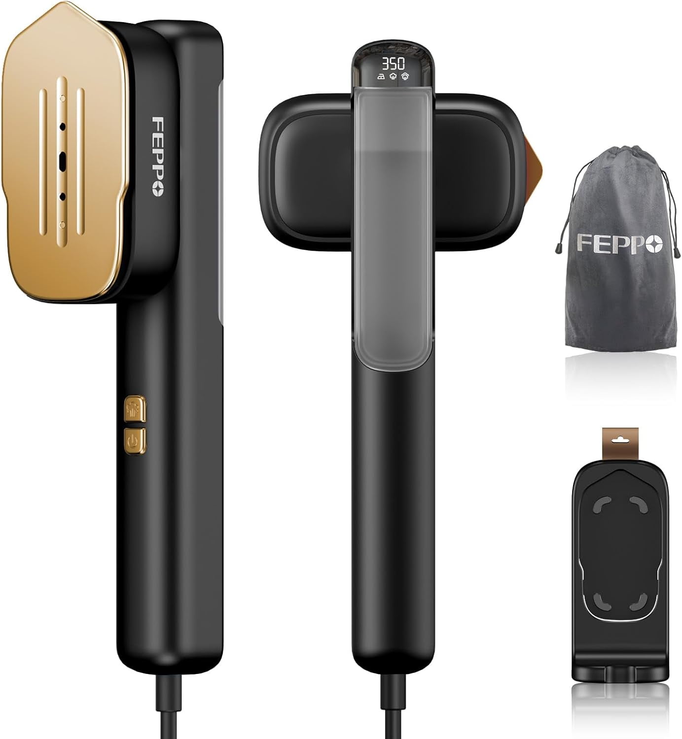 Travel Steamer for Clothes, 110-240V Dual Volta Portable & Iron 2 in 1, Fast Heat Up, 1100W ...