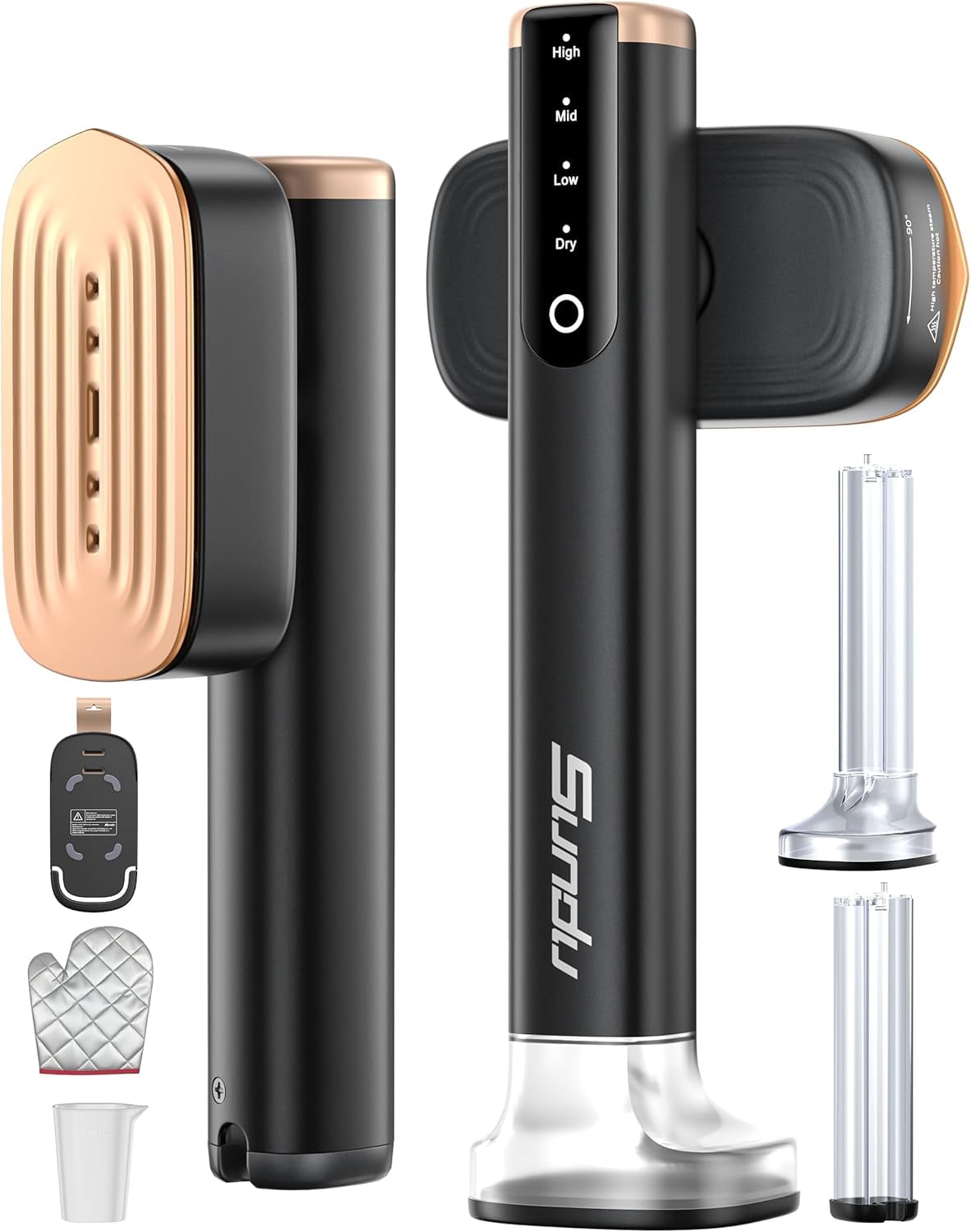 Travel Steamer for Clothes with 2 Water Tanks (180 ml and 100 ml),15s ...