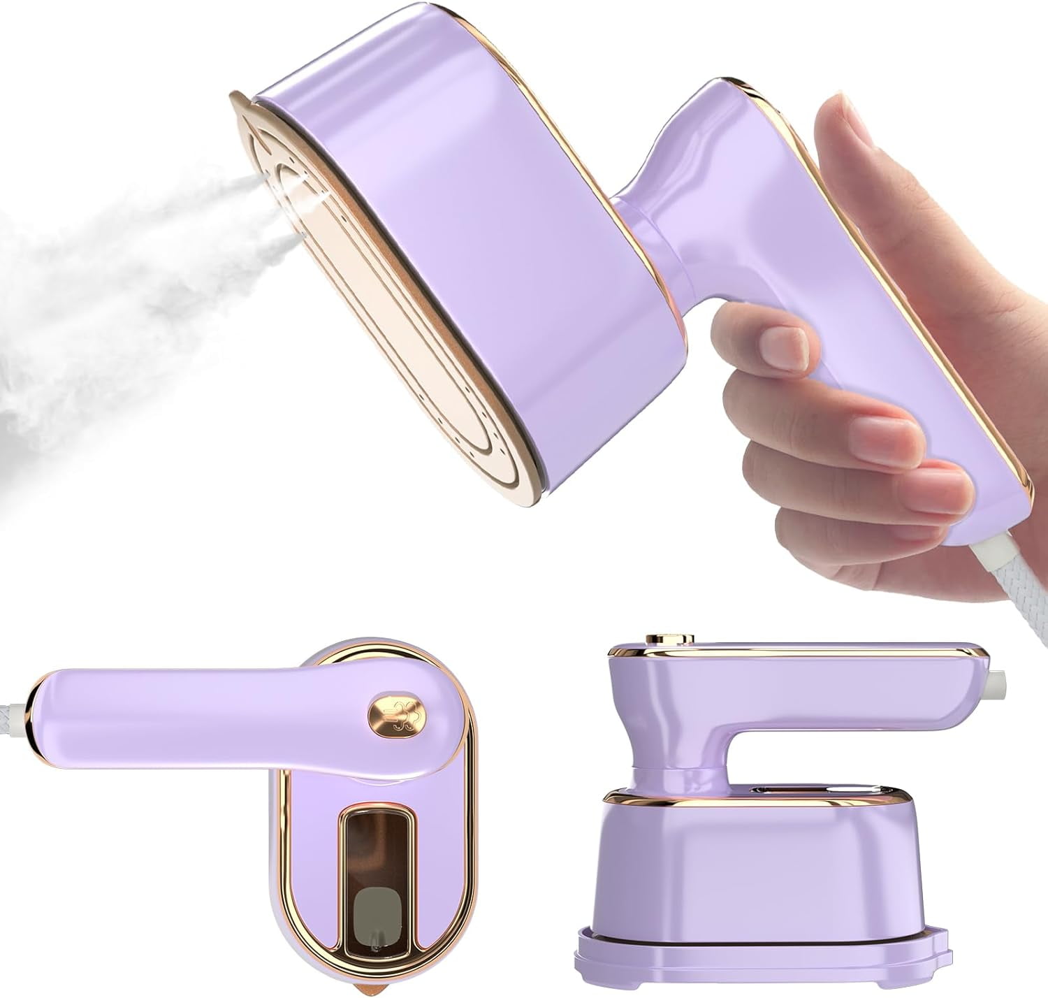 Travel Steamer Iron for Clothes Mini - Portable Ironing Machine Travel ...