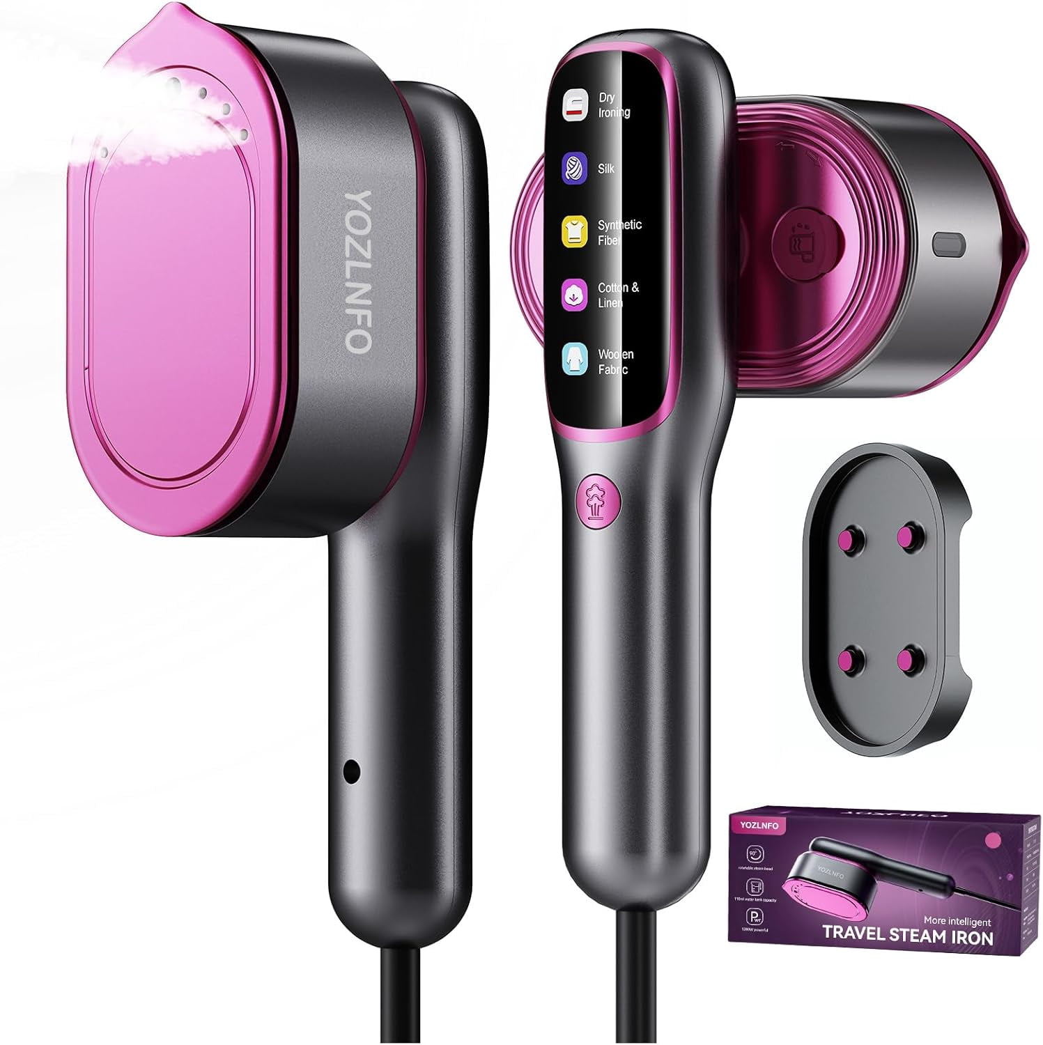 Travel Steamer for Clothes Portable: 2-in-1 Mini Handheld Garment Iron ...