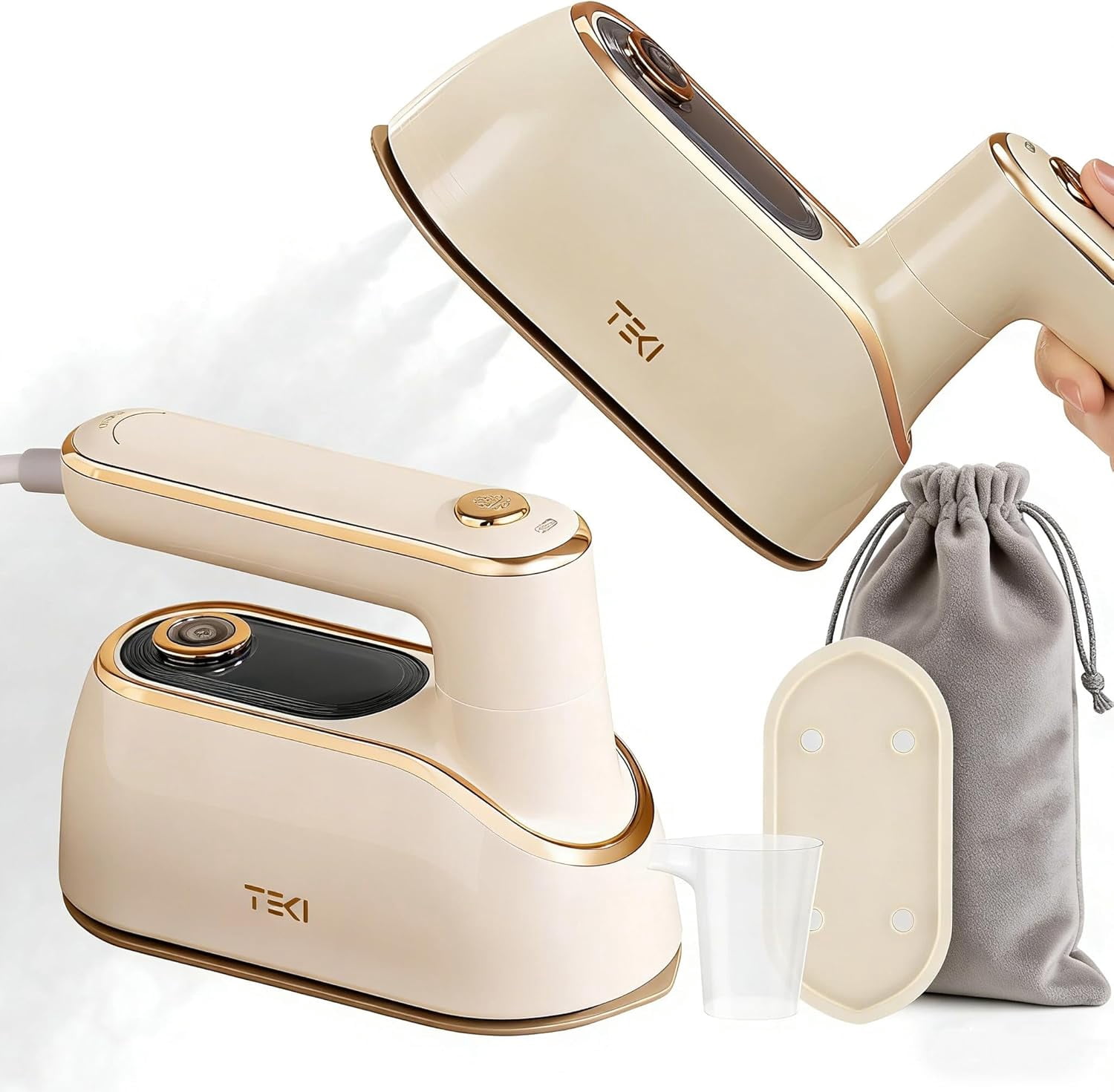 Travel Steamer for Clothes Portable Rotary Garment Iron 1200W Small ...