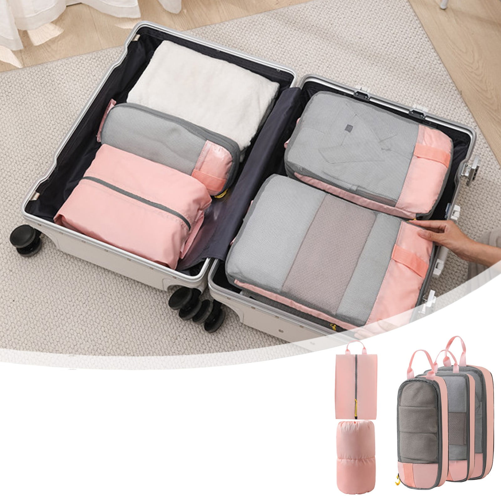 Travel Storage Bag Set Hand Carry Large Capacity Clothing Organizing ...