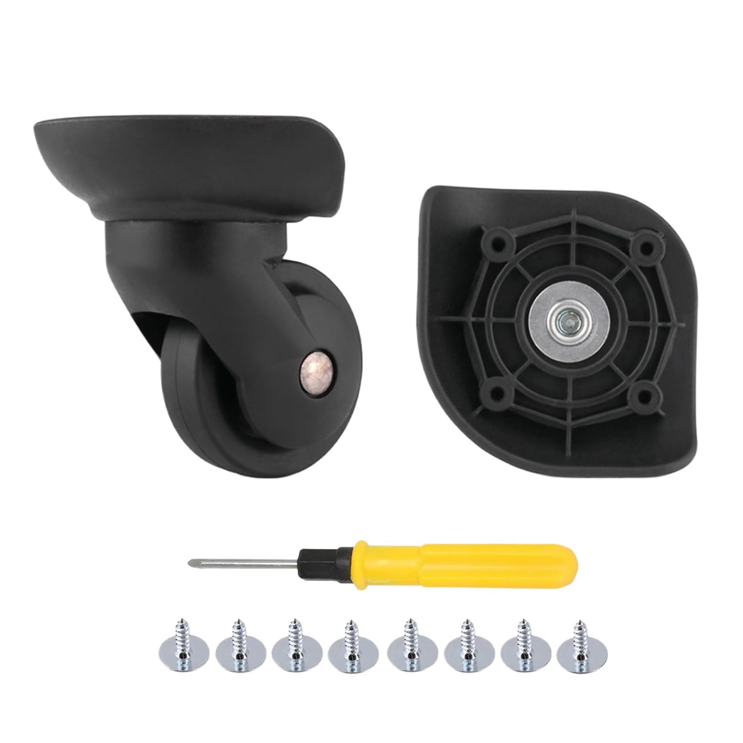 Travel Suitcase Luggage Wheels Replacement:Mute 360-Degree Cardan Wheel ...