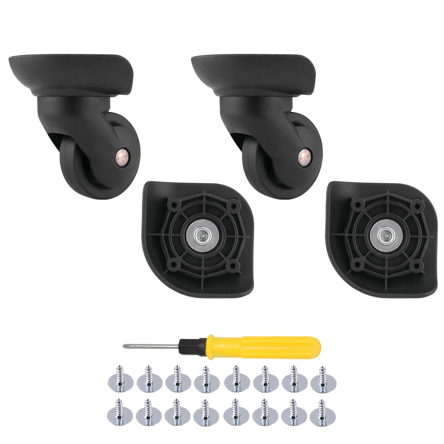 Travel Suitcase Luggage Wheels Replacement:Mute 360-Degree Cardan Wheel ...