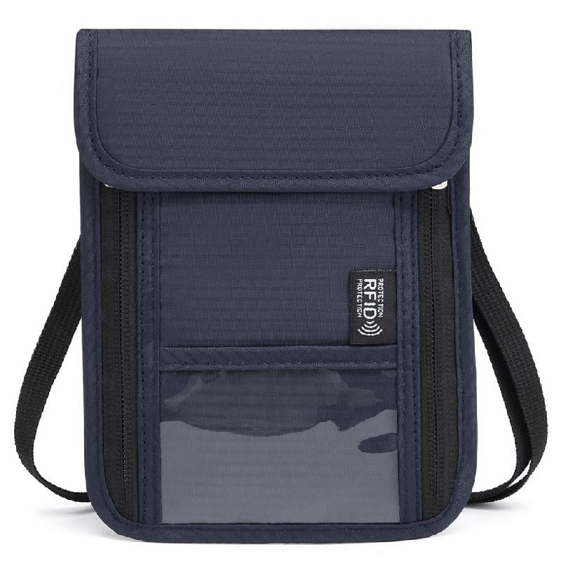 Travel Supply Neck Wallet with RFIDS Blocking Passports Holder Hiddens ...