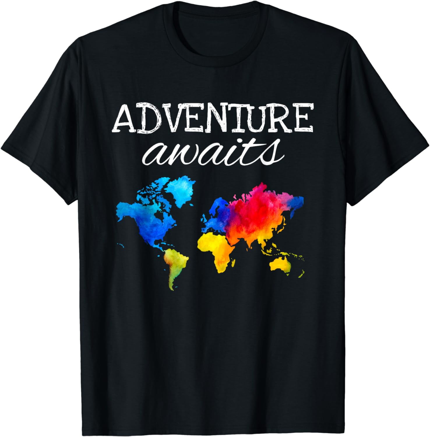 Travel TShirt Wanderlust World Map Adventure Traveler Gift T-Shirt - Walmart.com