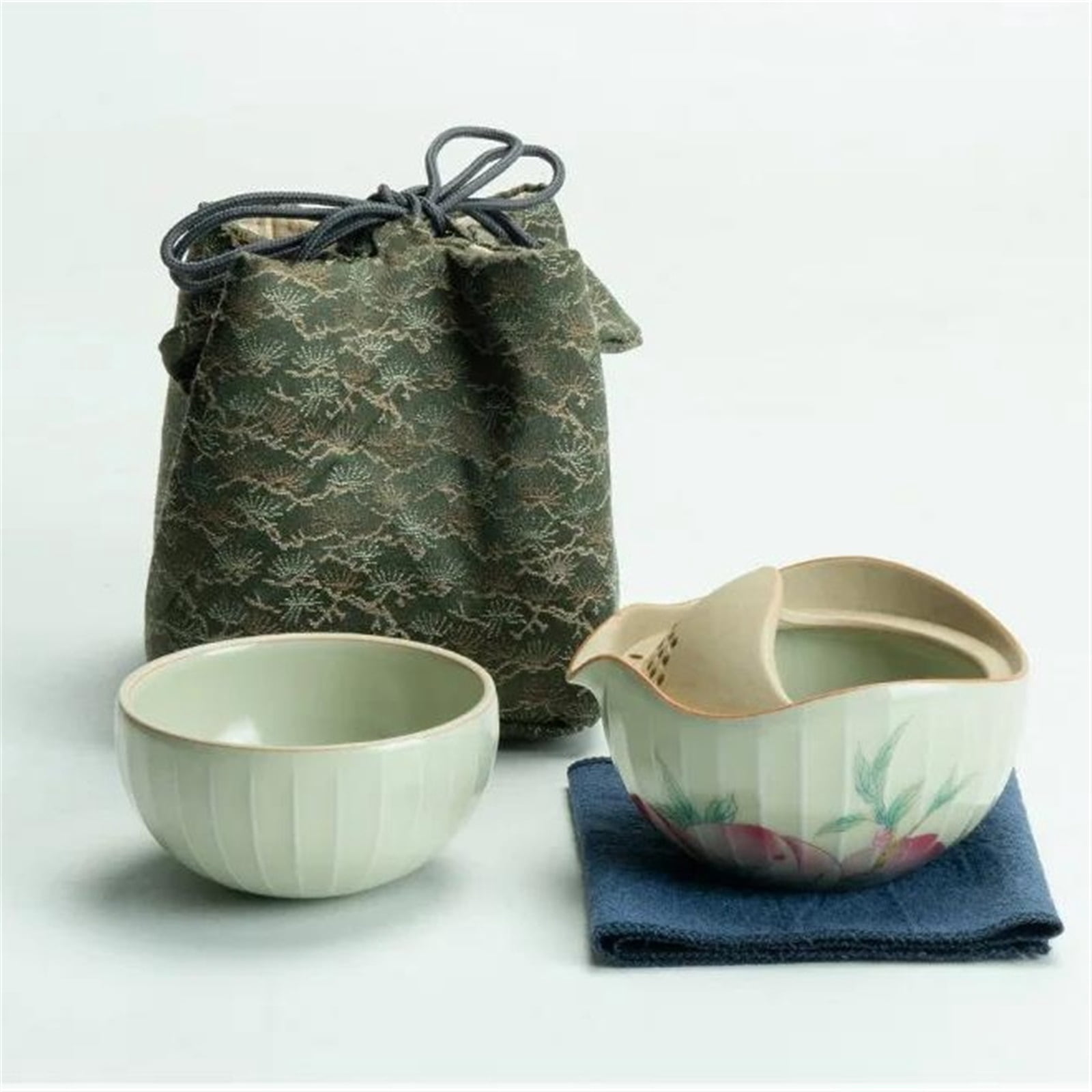 Travel Teaset Portable Handbag Craft Handmade 1 Pot 1 Cup Tea Maker ...