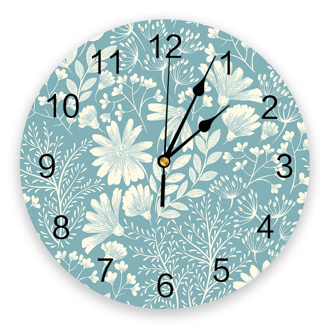 Travel Theme Cartoon Bicycle Hand Drawn Wall Clocks Silent Home Cafe ...