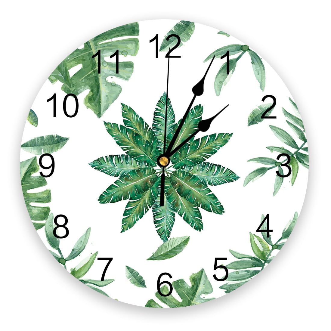 Travel Theme Cartoon Bicycle Hand Drawn Wall Clocks Silent Home Cafe ...