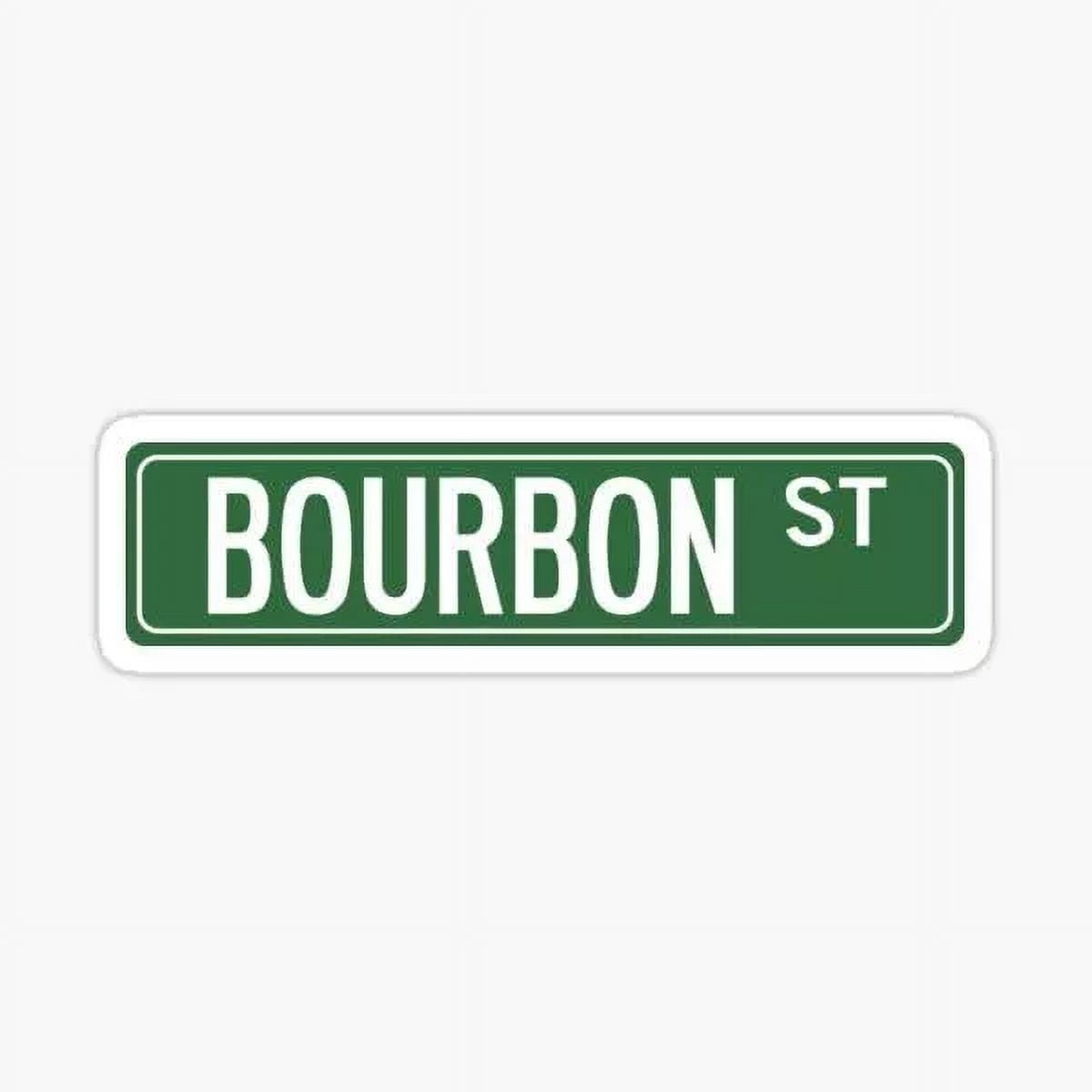 Travel To New Orleans Louisiana Bourbon Street Sign Landmark Sticker ...