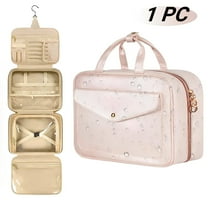 Fintie Roll Beauty Travel Bag: Portable, Water-Resistant Toiletry ...