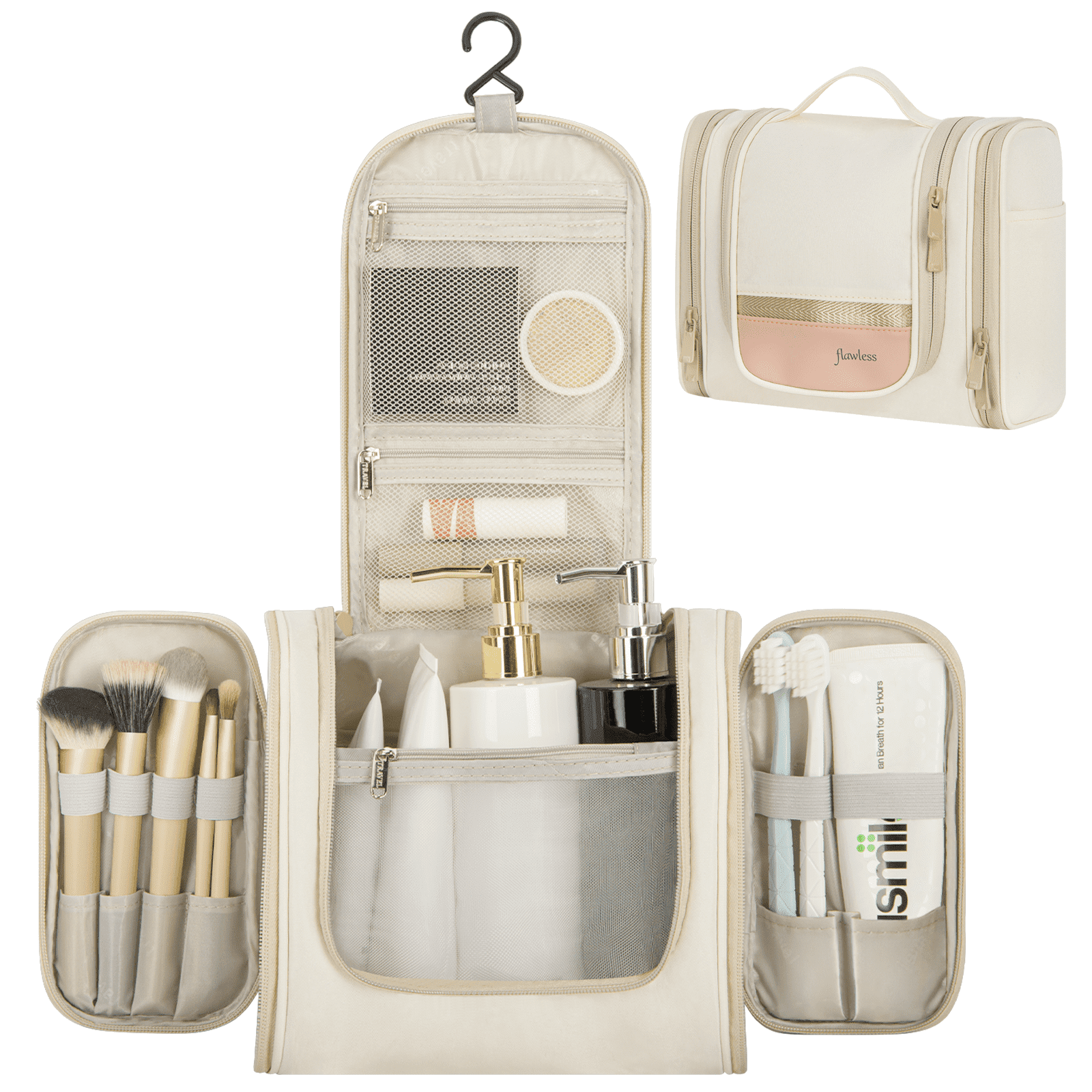 Travel Toiletry Bag for Men and Women - Large Hanging Toiletry ...