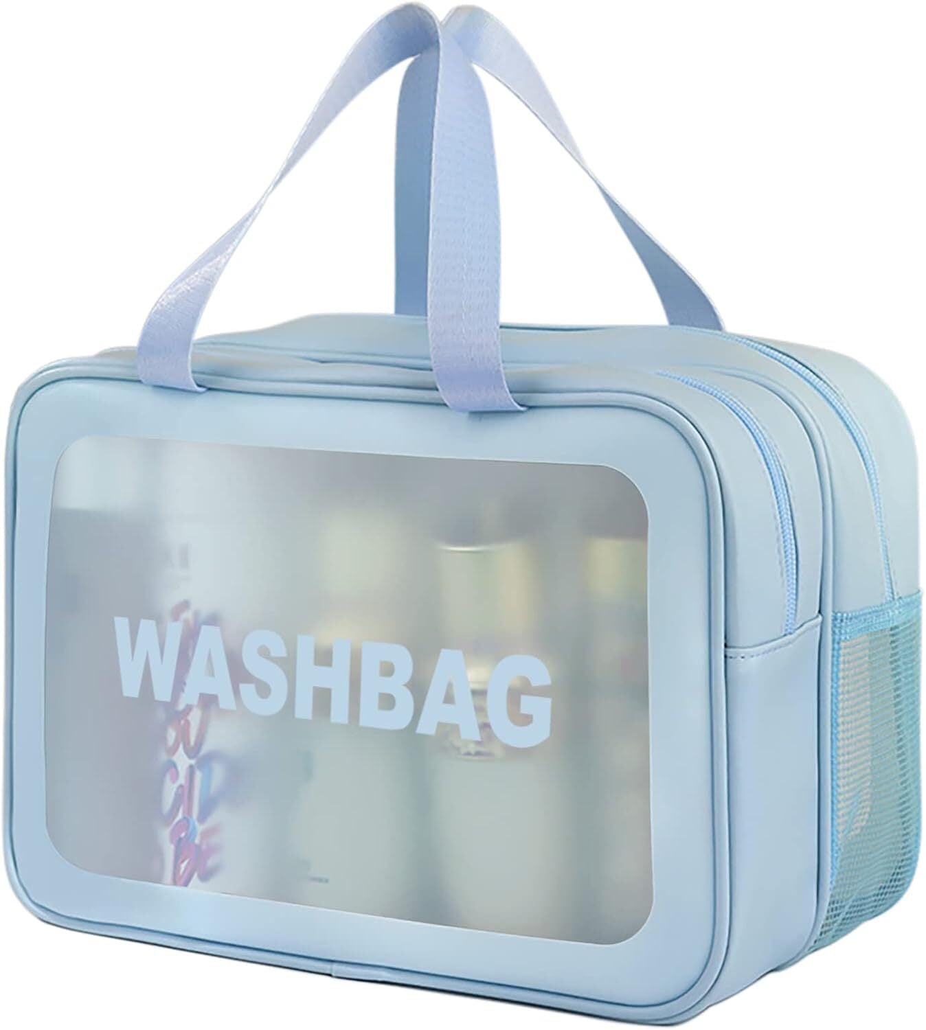 Travel Toiletry Bag for Women, Matte Translucent Toiletry Bag with ...