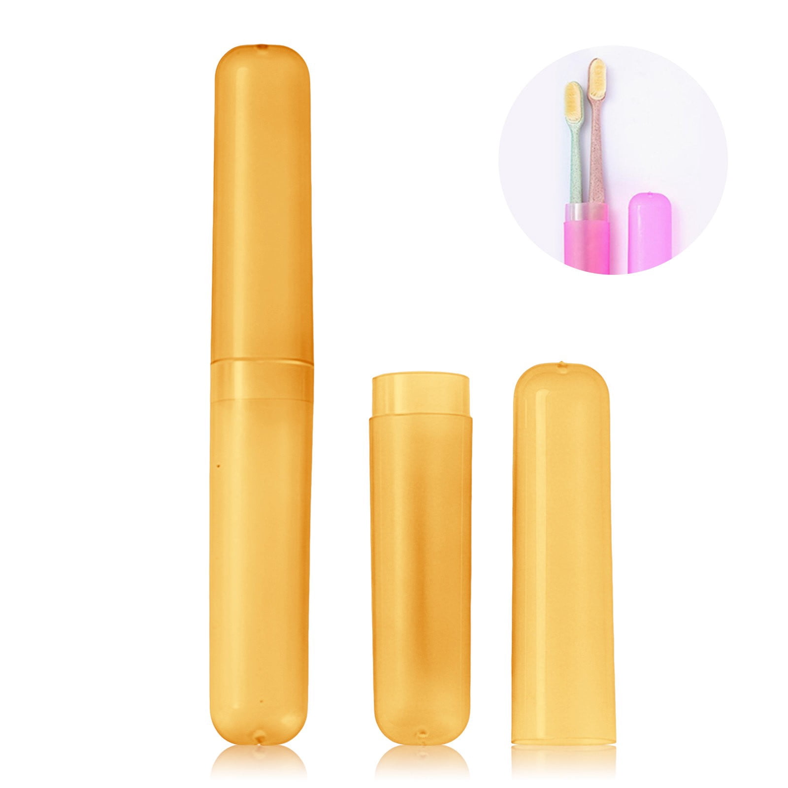 Travel Toothbrush Case, 7.8In Durable Plastic Toothbrush Holder Cover ...